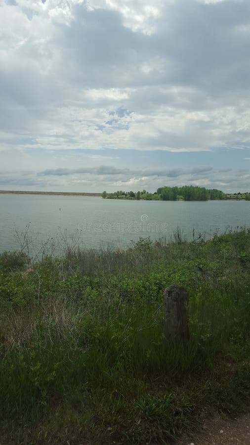 Lake in nebraska stock image. Image of lake, fishing - 75564603