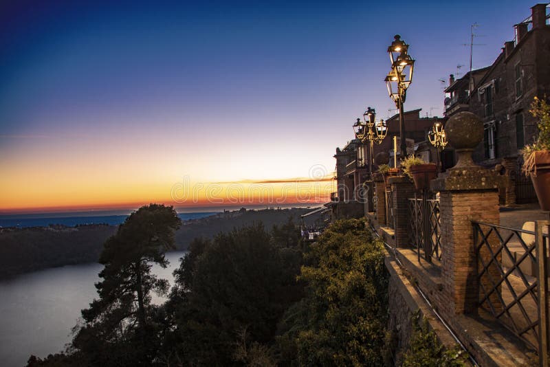 Lake of Nemi stock image. Image of landmark, nemi, latium - 140569457