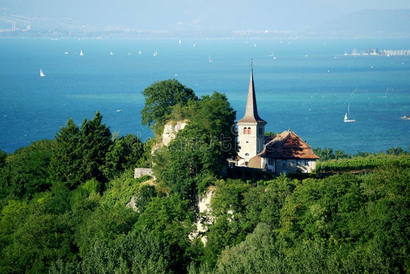 Lake Neuchatel stock photo. Image of neuchatel, lakes - 15206790