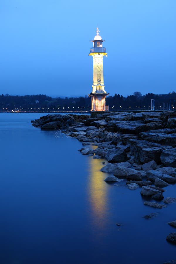Lake in the Night stock image. Image of evening, water - 4871155
