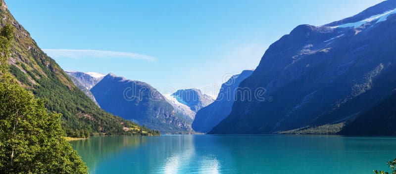 Lake in Norway stock image. Image of scandinavia, dreaming - 76703711