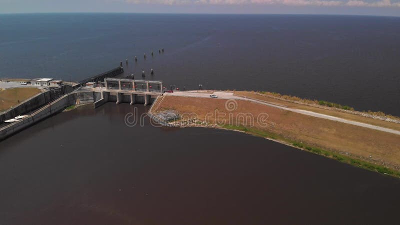 Lake Okeechobee Aerial View. Stock Video - Video of road, landscape ...
