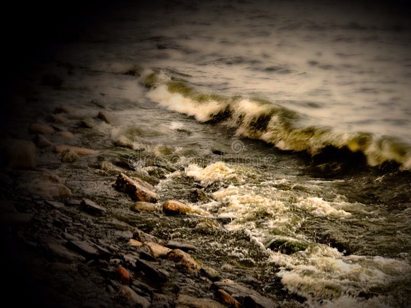 Lake Ontario Waves stock image. Image of oakville, water - 126665741