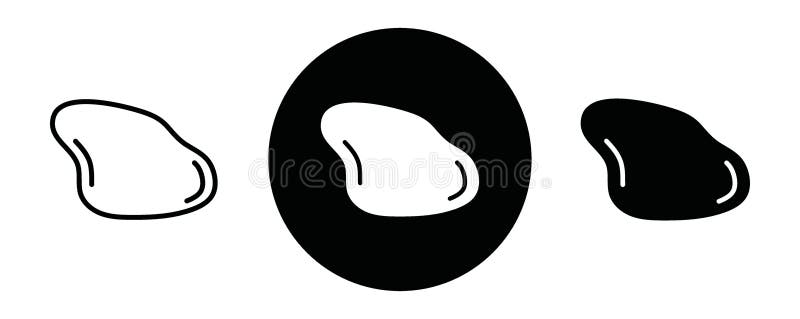 Lake Outline Icon Collection or Set. Lake Thin Vector Line Art Stock Vector - Illustration of ...