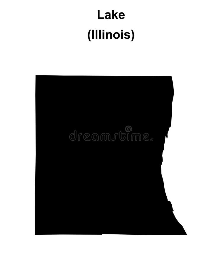 Lake outline map stock vector. Illustration of design - 361545383