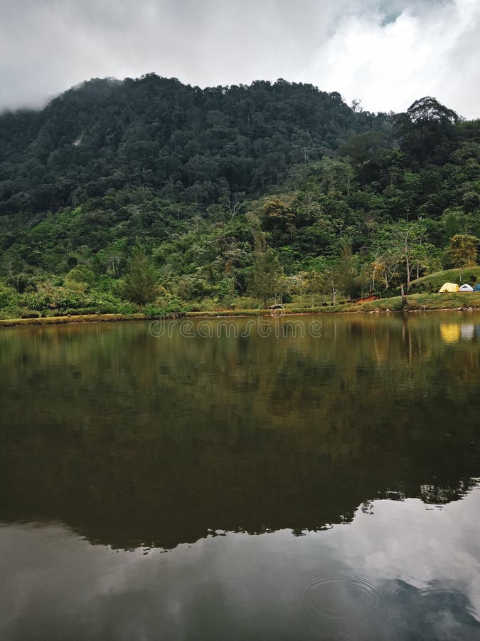 Lake in Pamah Semelir stock image. Image of forest, nature - 230163721