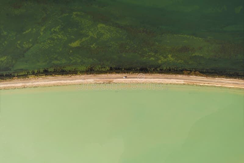 The Lake with a Path in the Middle Stock Photo - Image of natural ...