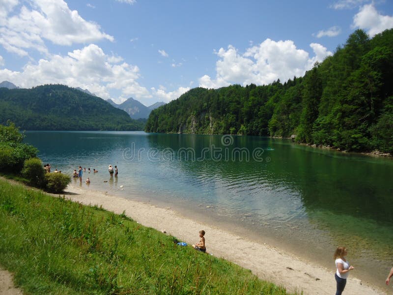 Lake and peace editorial image. Image of blue, mountains - 127153465