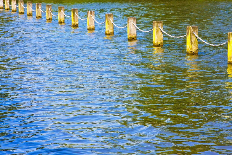 Lake pillars stock image. Image of lake, barrier, cool - 12948581