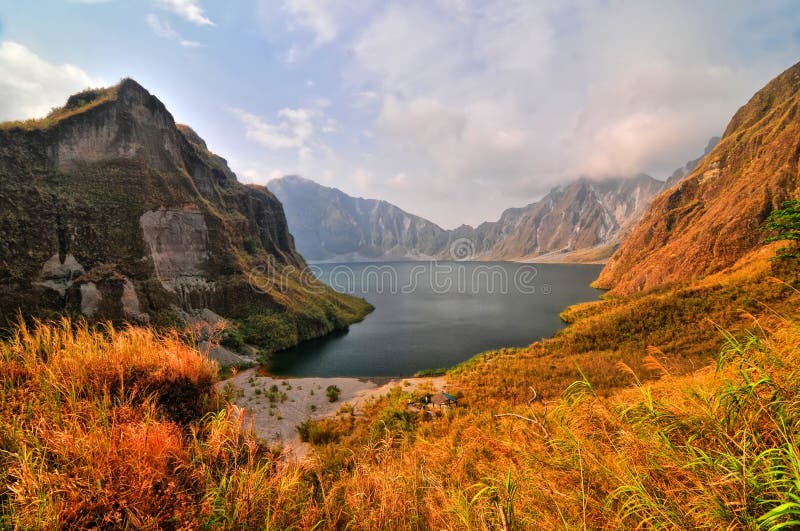 Lake Pinatubo - Crater Lake of Mount Pinatubo Stock Photo - Image of ...