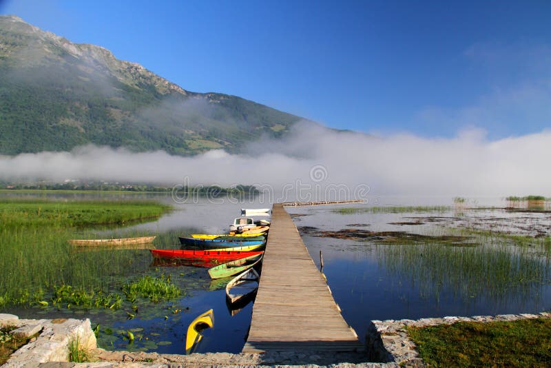 Lake Plav stock photo. Image of beauty, montenegro, mountains - 20664986