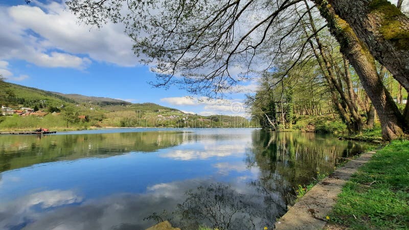 Lake Pliva in Jajce stock image. Image of plant, mountain - 244058389
