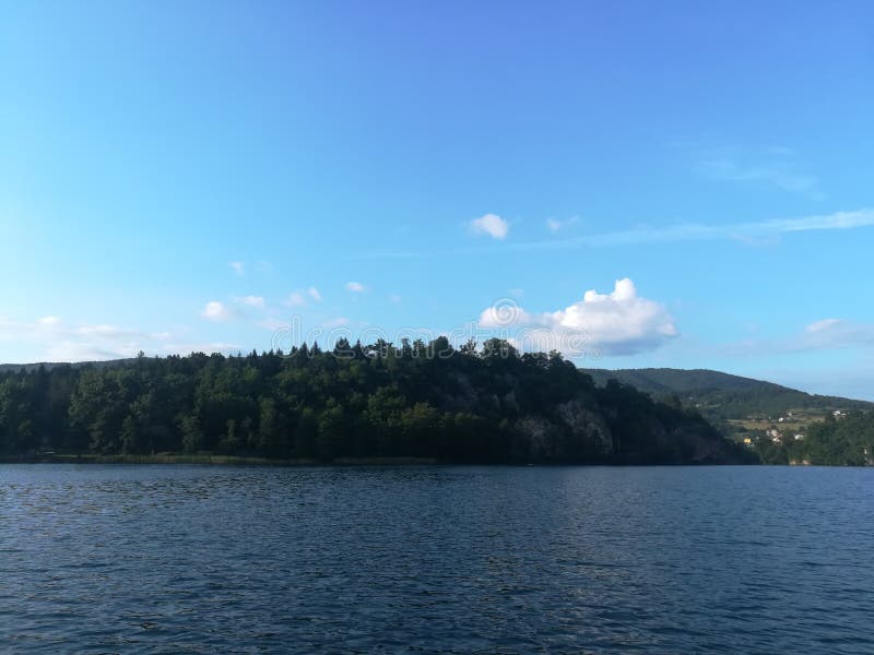 Lake Pliva in Jajce stock image. Image of shore, water - 244058871