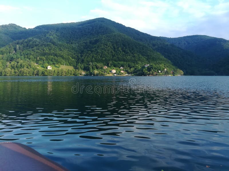 Lake Pliva in Jajce stock image. Image of coast, lake - 244058897