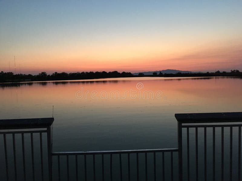 Bountiful pond stock photo. Image of morning, dusk, reflection - 99456836