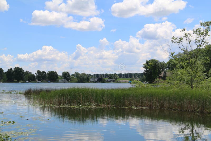 Marsh Lake Clouds Pond Water Marshland Sly Reflection Cloudscape ...