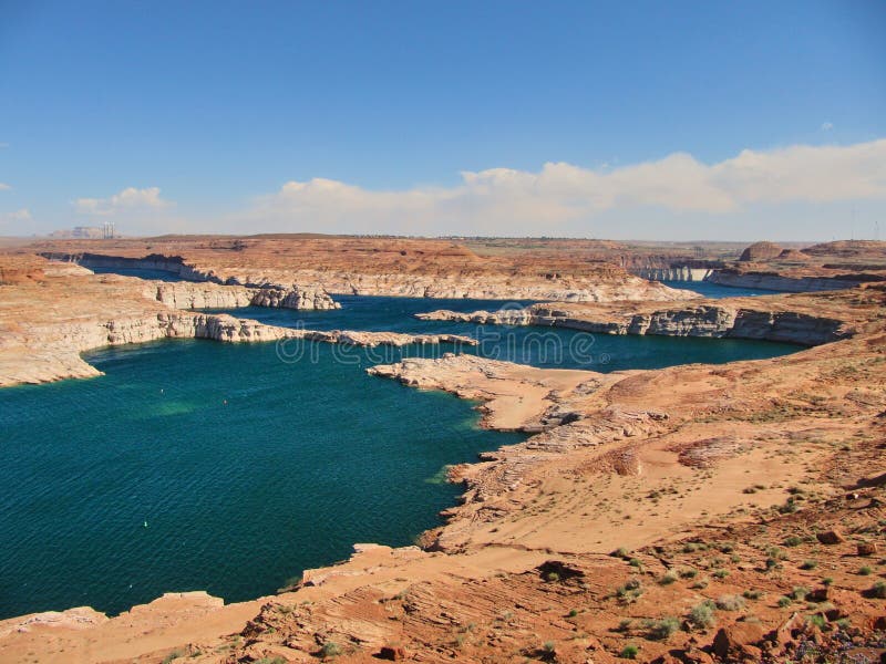 The Lake Powell and Its Wonderful Colors Stock Photo - Image of river ...