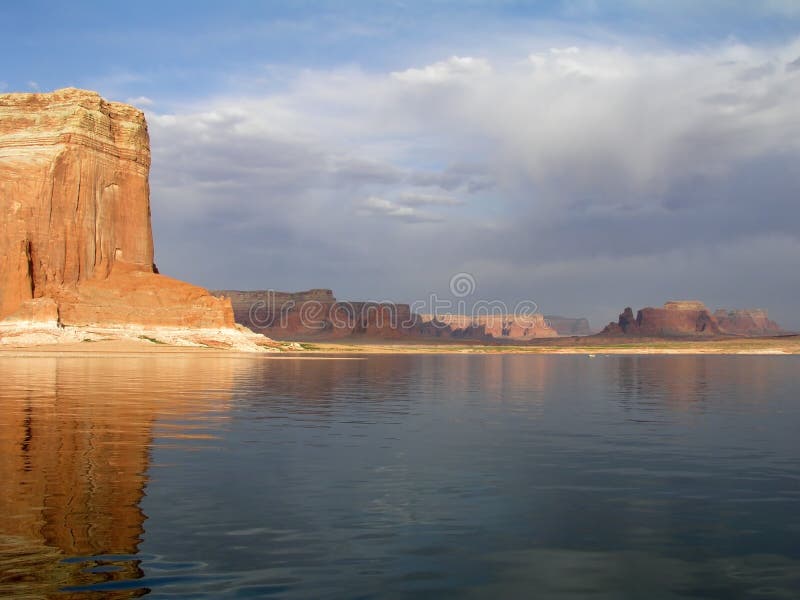Lake Powell storm stock photo. Image of monument, canyons - 62955798