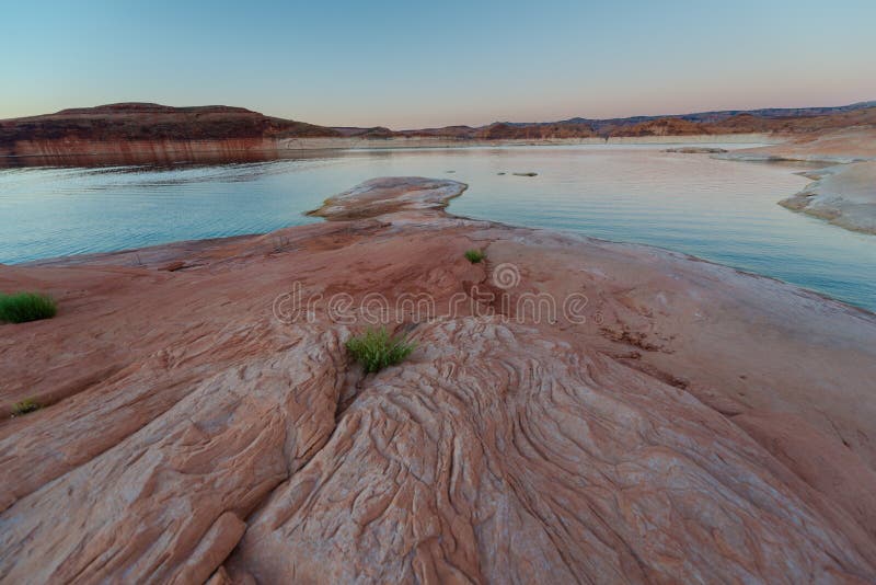 Lake Powell at Sunset stock photo. Image of scenic, sunset - 61203116