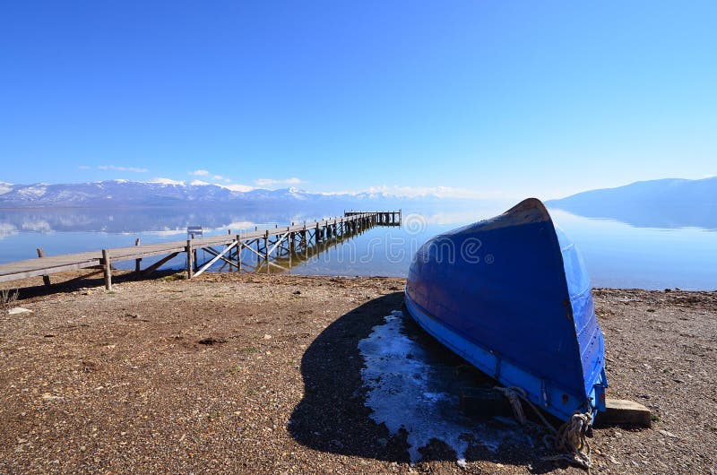 Lake Prespa, Macedonia stock image. Image of reflection - 50251875