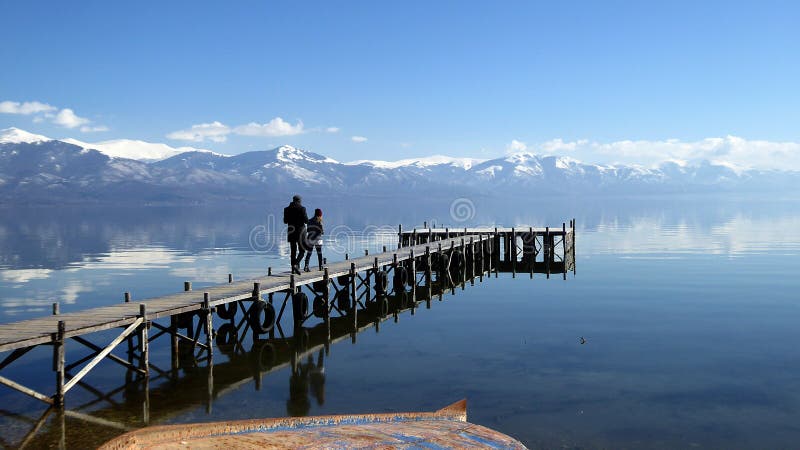 Lake Prespa, Macedonia stock image. Image of floating - 50251747