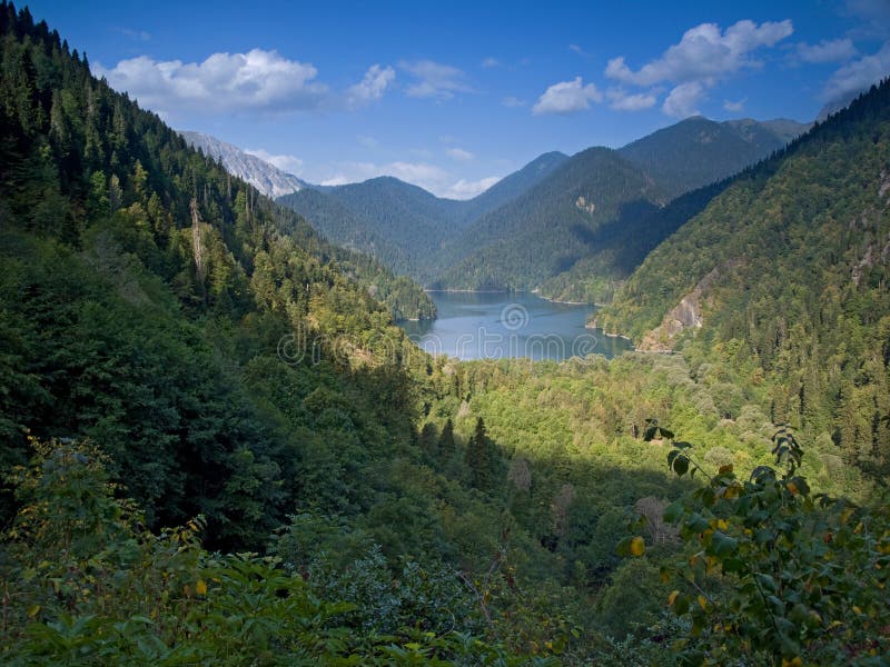 Lake Ritza stock image. Image of picturesque, summer, travel - 7311037