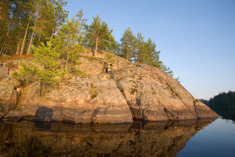 The lake rock stock photo. Image of rock, slope, stone - 3892956