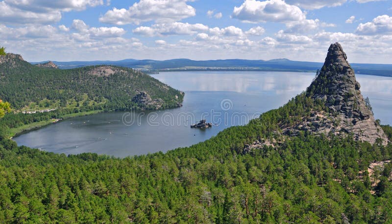 Lake, Rocks and Forest in the North Kazakhstan 3 Stock Image - Image of ...