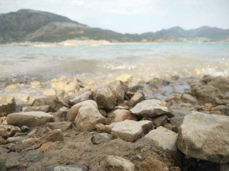 Lake stock photo. Image of rocks, natural, lake, beauty - 96596914