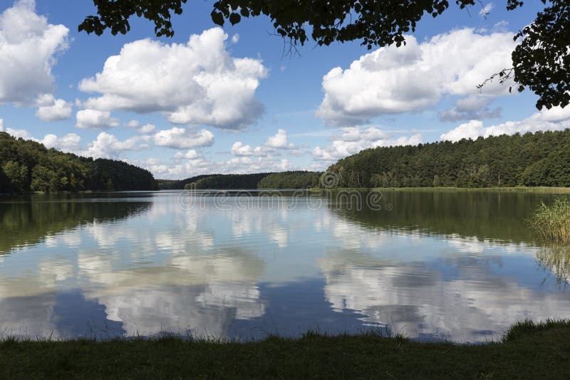Lake Roofensee in the Eastern Part of Germany Stock Photo - Image of ...