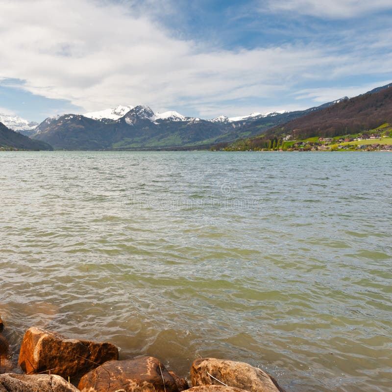 Lake Sarner stock image. Image of sarner, nature, resort - 197652315