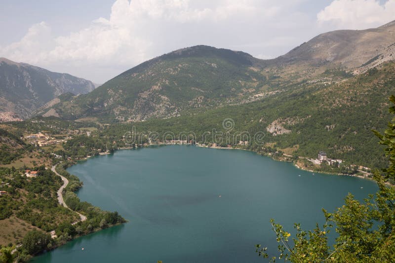 Lake of Scanno stock photo. Image of river, landscape - 289762408