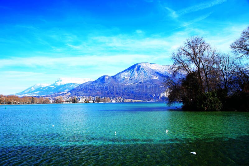 Lake scenery stock photo. Image of lakes, reflection, blue - 8325576