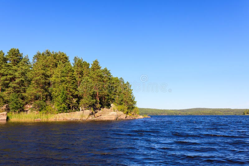Lake Scenery in Finland on a Sunny Day Stock Image - Image of motion ...