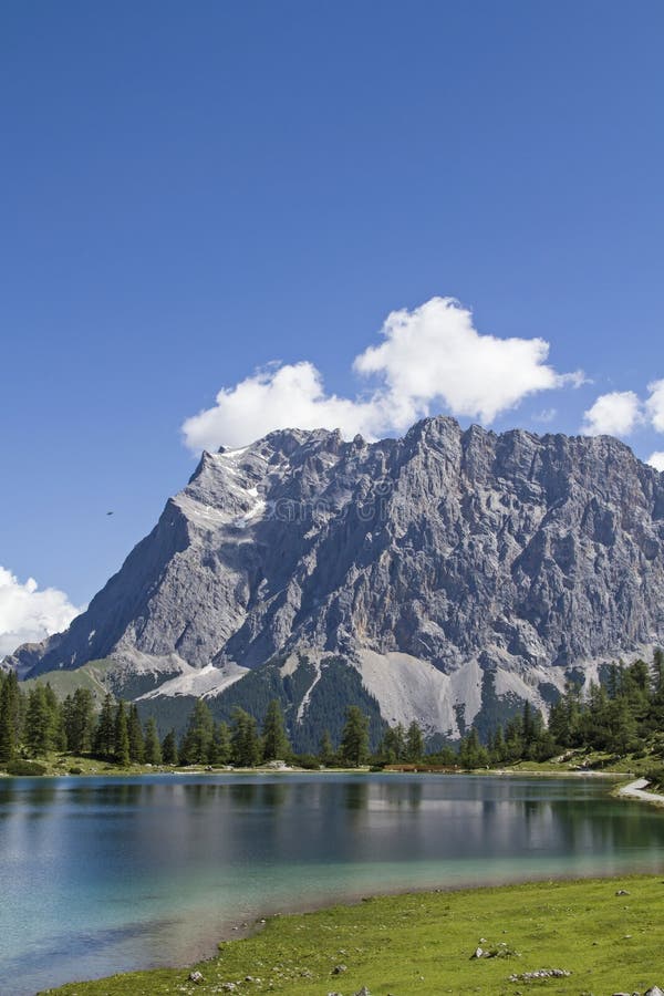 Lake Seebensee and Zugspitze Stock Photo - Image of austria, mountains ...