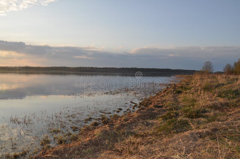 Lake Seliger stock photo. Image of grassy, russia, water - 29363816