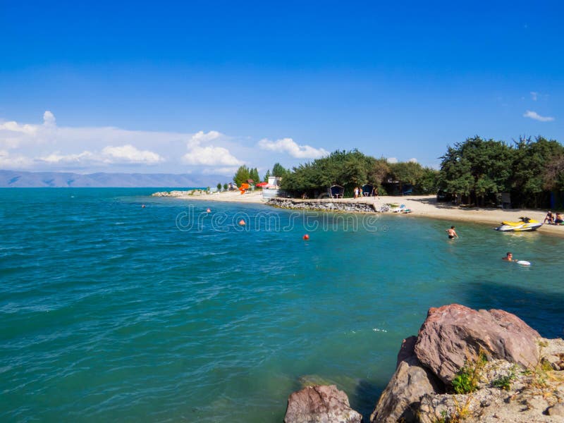 Lake Sevan, Armenia stock photo. Image of beach, beautiful - 302355872