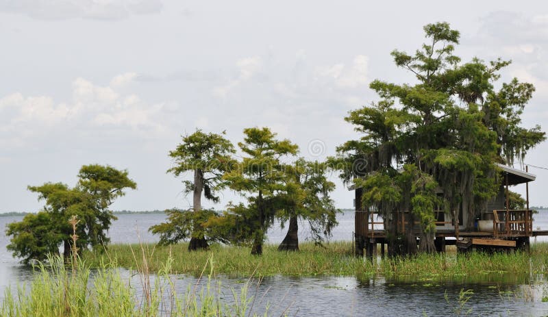 Lake Shack stock image. Image of travel, florida, water - 12369787