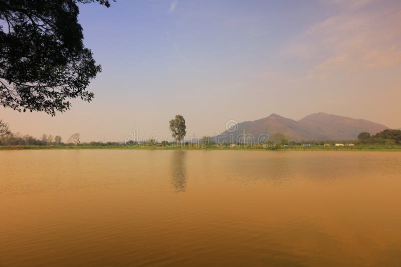 Lake at Shan Pui Tsuen stock image. Image of long, freshwater - 72968253