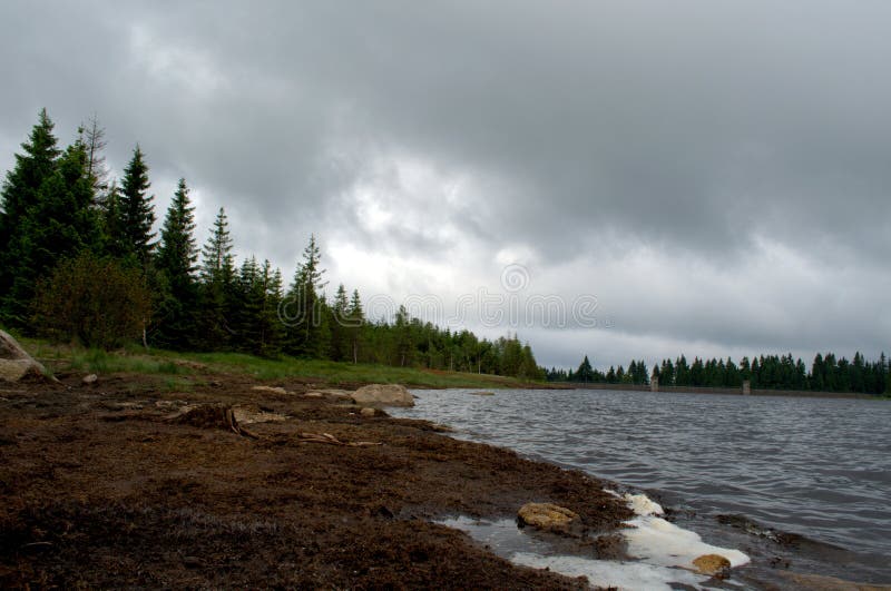 Lake shore stock image. Image of landscape, water, river - 41830549