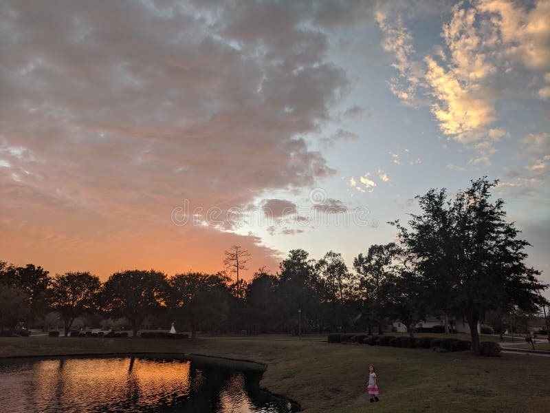 Lake side princess stock photo. Image of sunrise, afterglow - 218333794