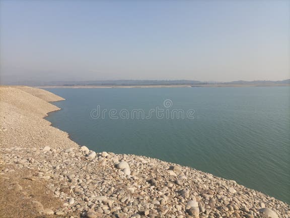 Lake Side View at Basholi Enjoy Stock Image - Image of view, side ...