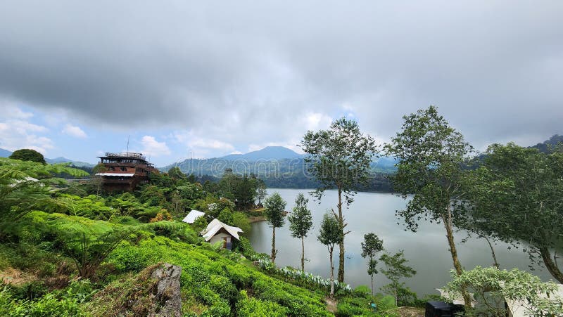 Lake side view stock photo. Image of indonesia, lake - 262153786