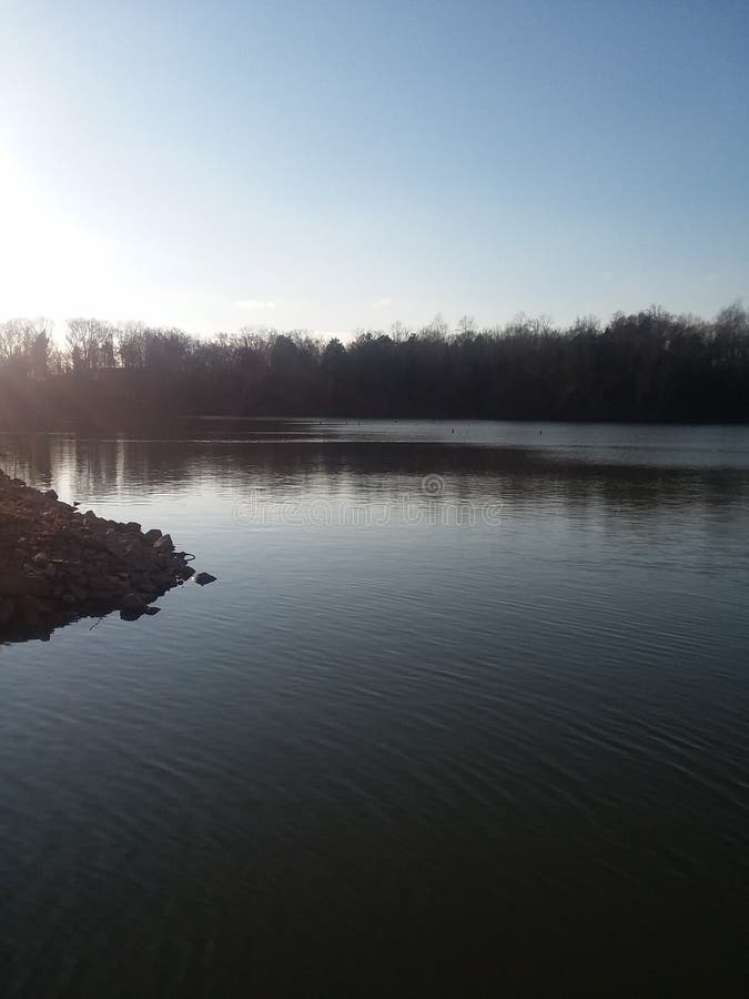 Lake side view stock photo. Image of view, side, sunset - 138595430