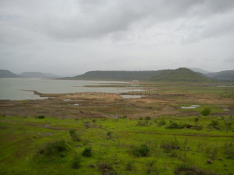 Lake side view stock image. Image of view, greenary - 152847941