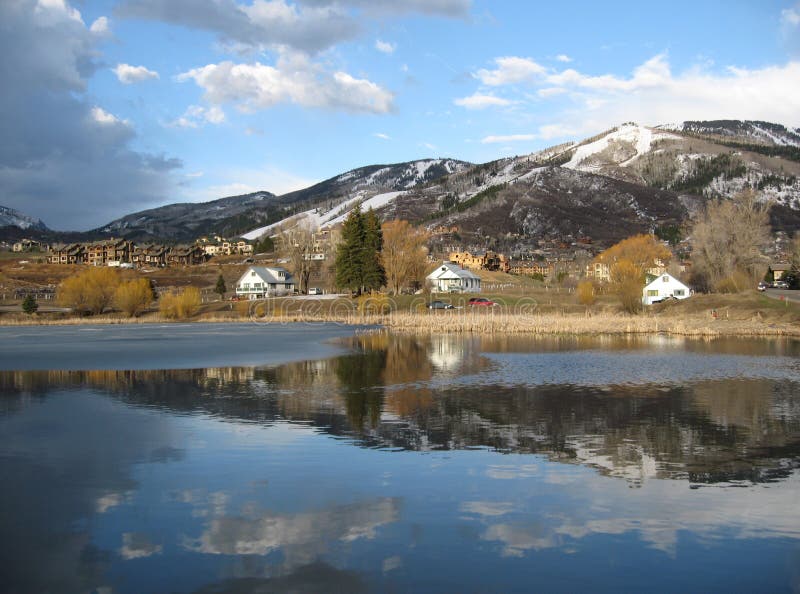 Lake sky reflection stock photo. Image of water, beautiful - 2442424