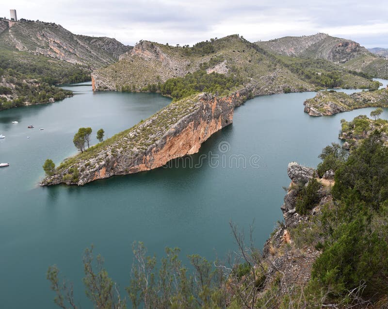 Lake in Spain with Lots of Nature Stock Image - Image of mediterranean ...