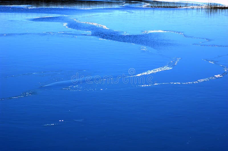 The lake in spring stock image. Image of unfreeze, creek - 3860775