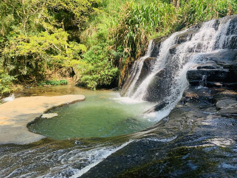 Ravana Falls stock photo. Image of falls, tree, ravana - 275573244