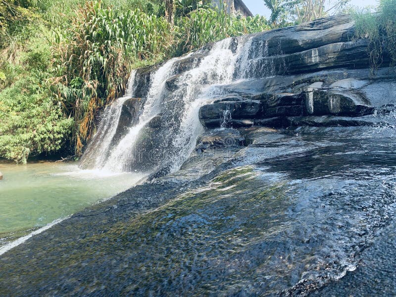 Ravana Falls stock image. Image of srilanka, tree, beautiful - 275573251